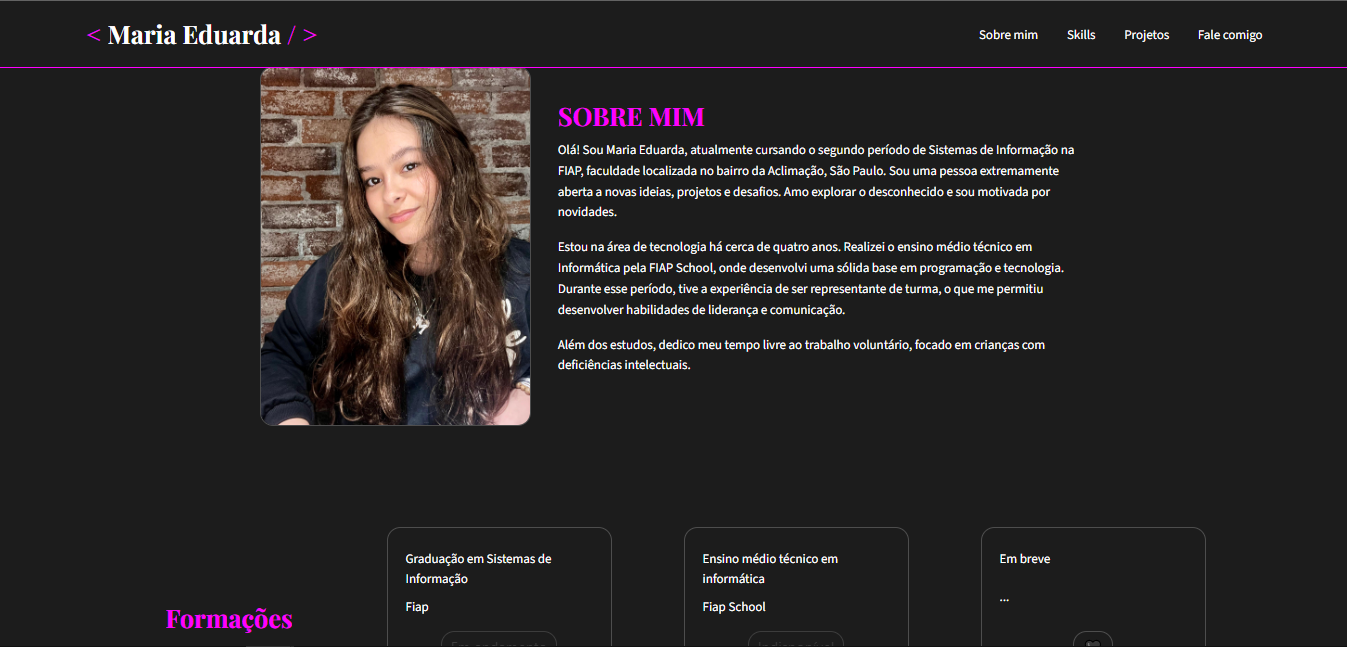 Maria Eduarda | Portifólio